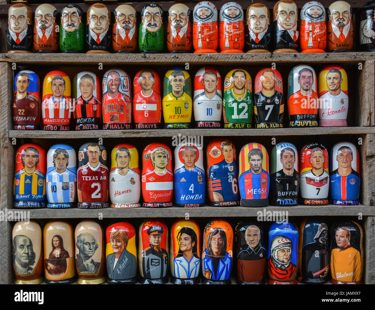 Souvenir shop in Russia Stock Photo - Alamy
