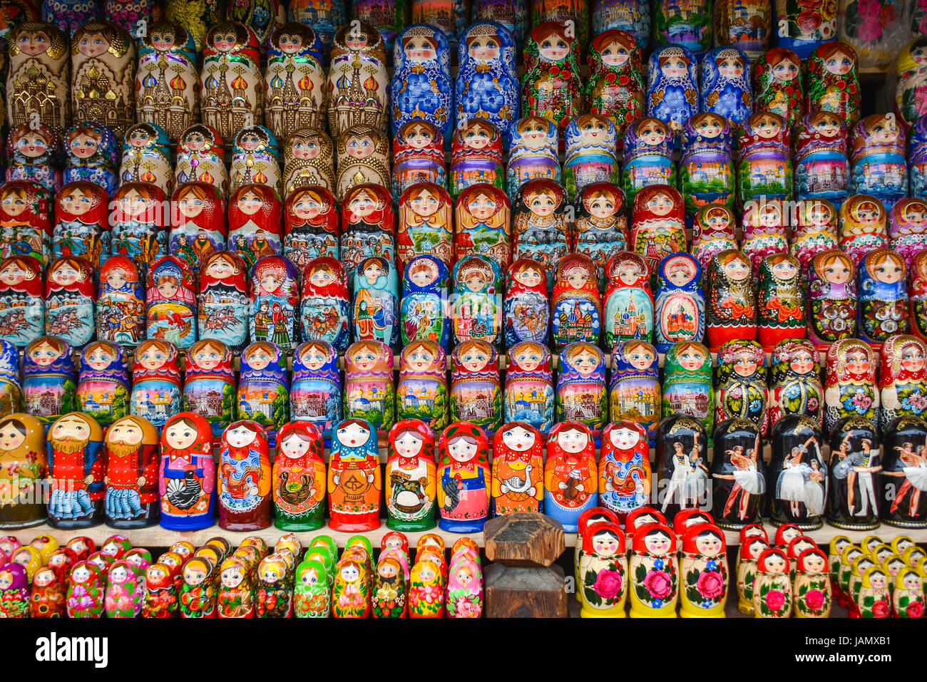 Souvenir shop in Russia Stock Photo - Alamy