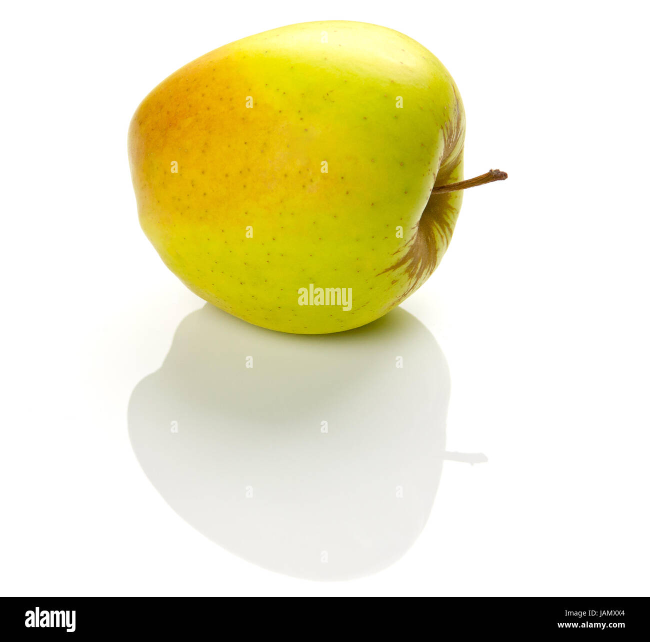 the big apple on a white background with shadow Stock Photo - Alamy