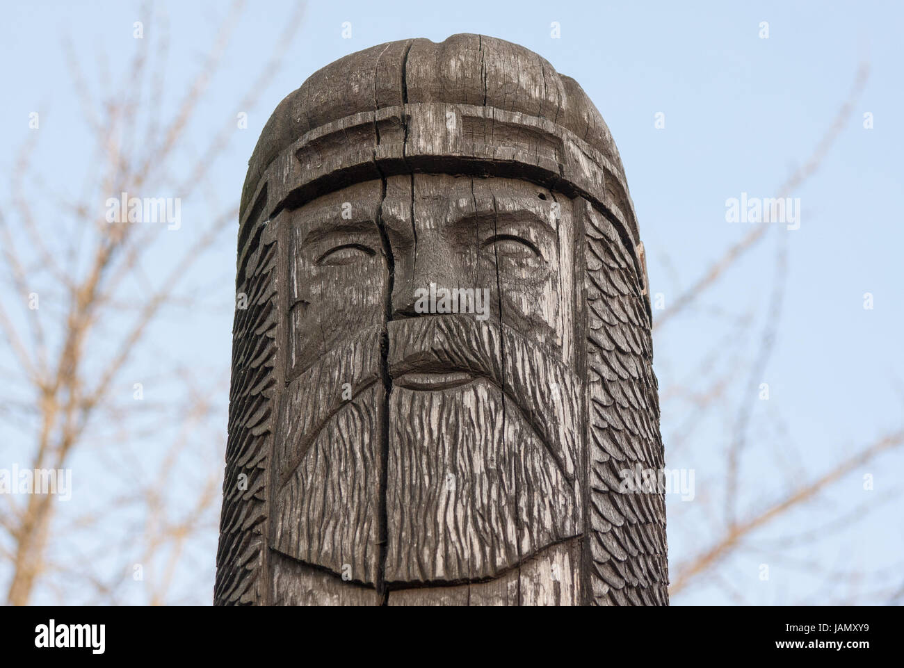 statue of the ancient Slavic god. Dubno, Ukraine Stock Photo - Alamy