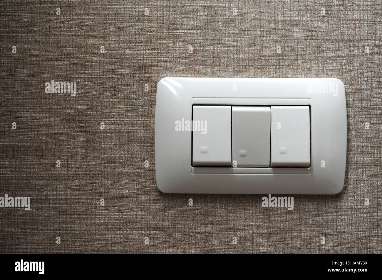 light switch on the wall Stock Photo - Alamy