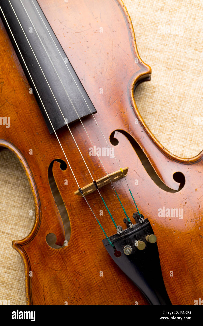 Violin close up Stock Photo - Alamy