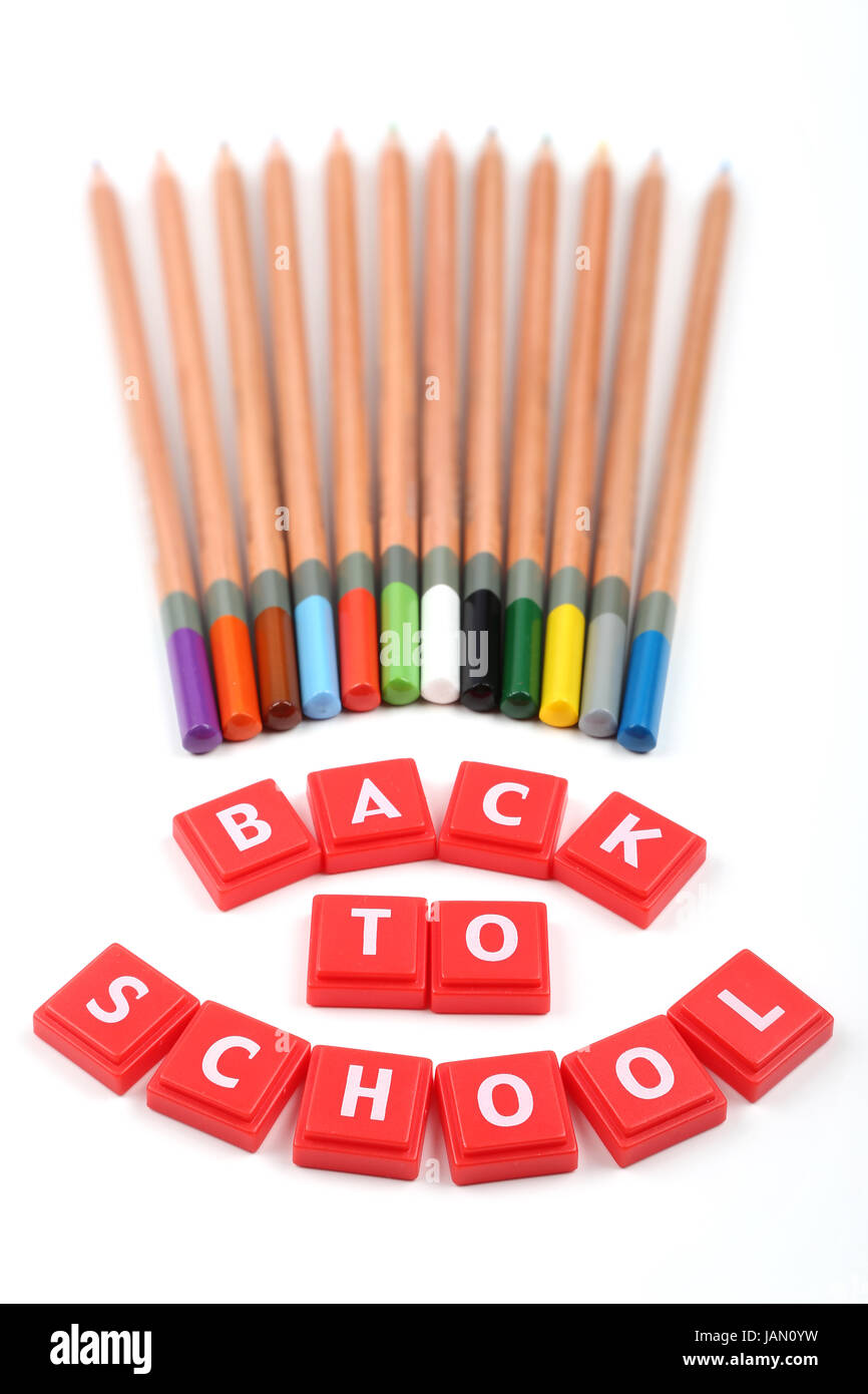 Back school bright concept Cut Out Stock Images & Pictures - Alamy