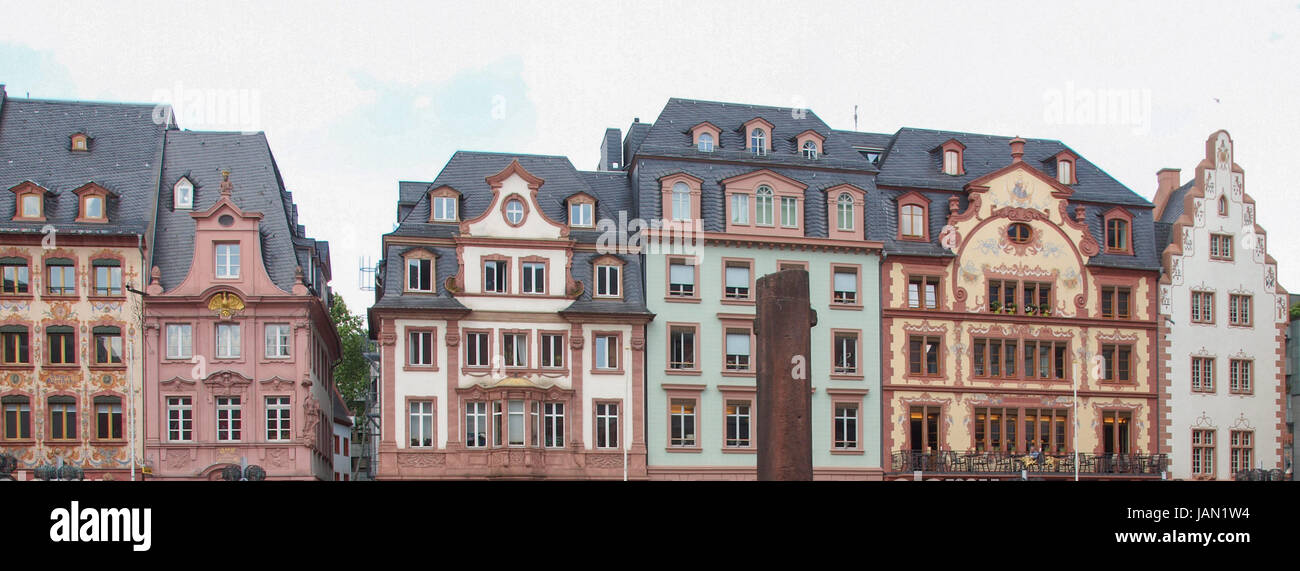Mainzer Altstadt old town in Mainz Germany Stock Photo - Alamy