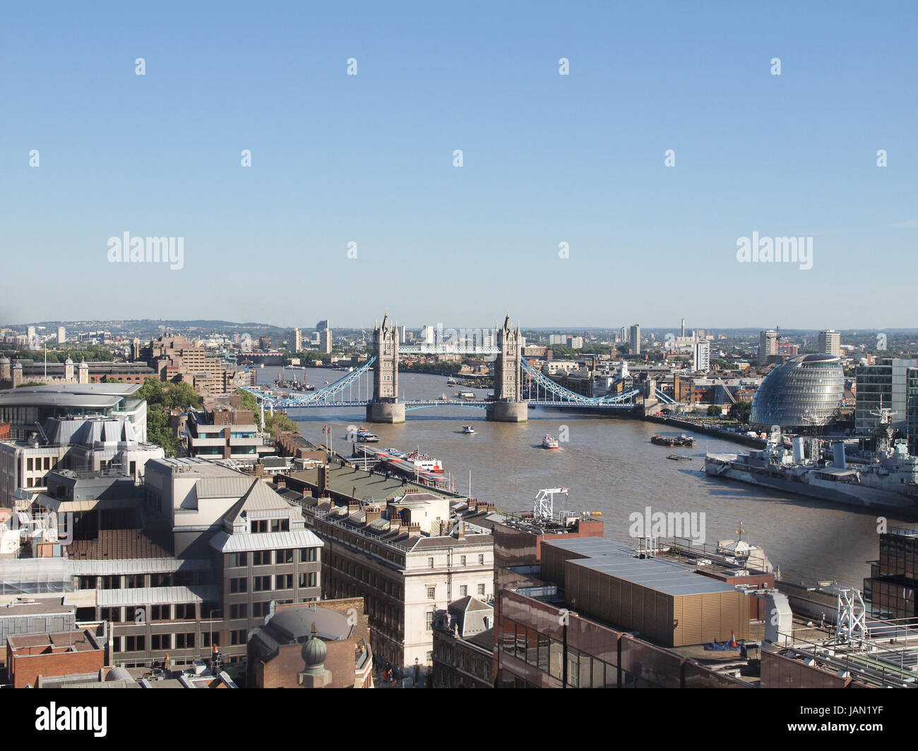 Tower Bridge on River Thames London UK Stock Photo - Alamy