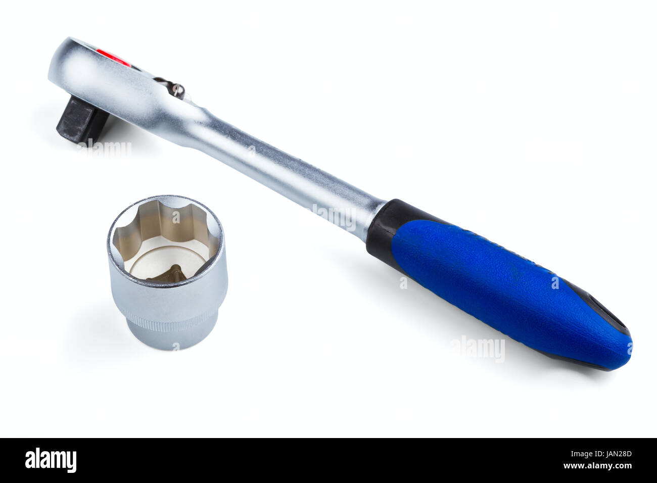set of socket wrenches isolated on a white background Stock Photo - Alamy