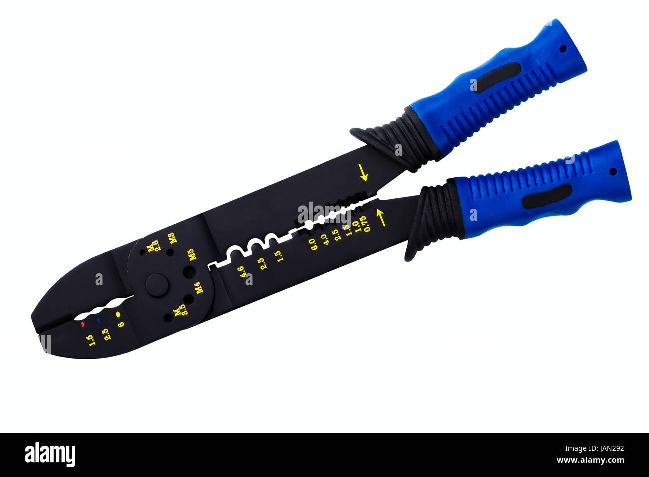 wire stripper isolated on a white background Stock Photo - Alamy