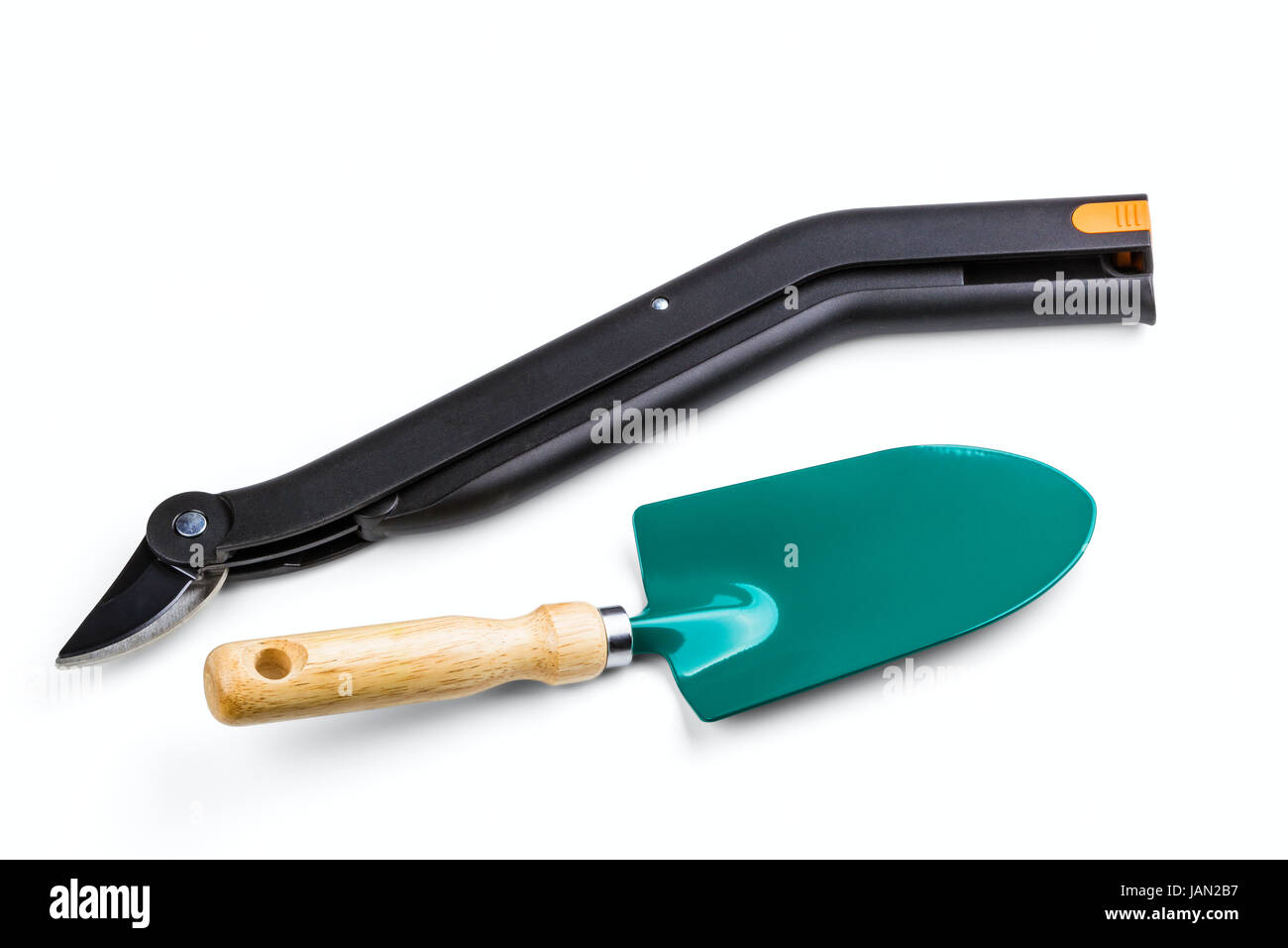 garden secateurs isolated on a white background Stock Photo - Alamy