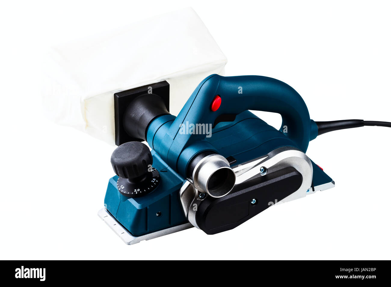 power planer isolated on a white background Stock Photo - Alamy