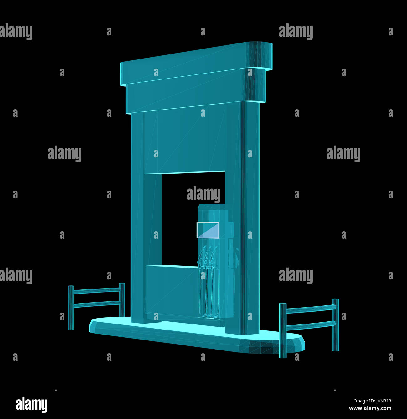 Gas Station. X-ray image Stock Photo - Alamy