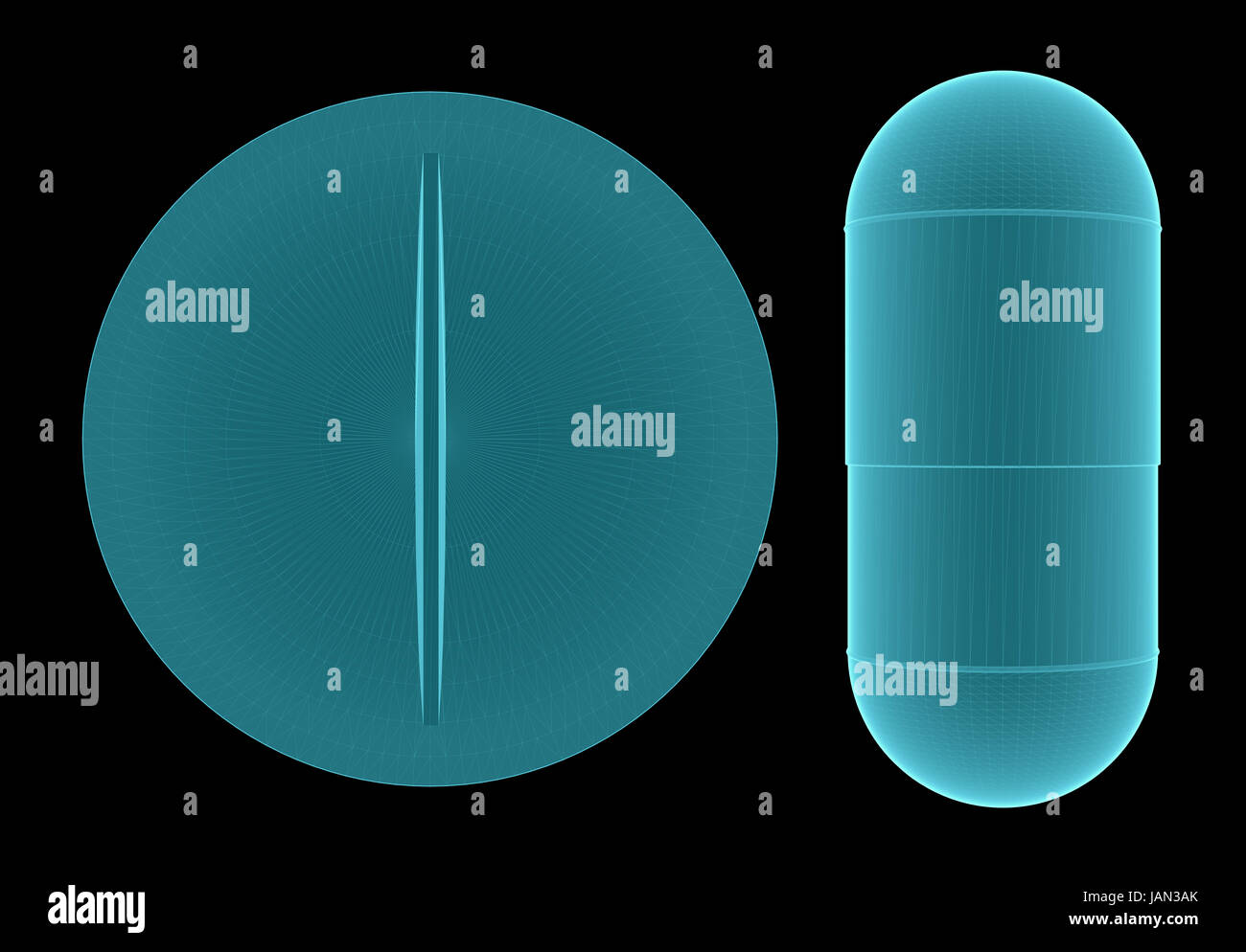 X-Ray Image Of Pill Stock Photo - Alamy