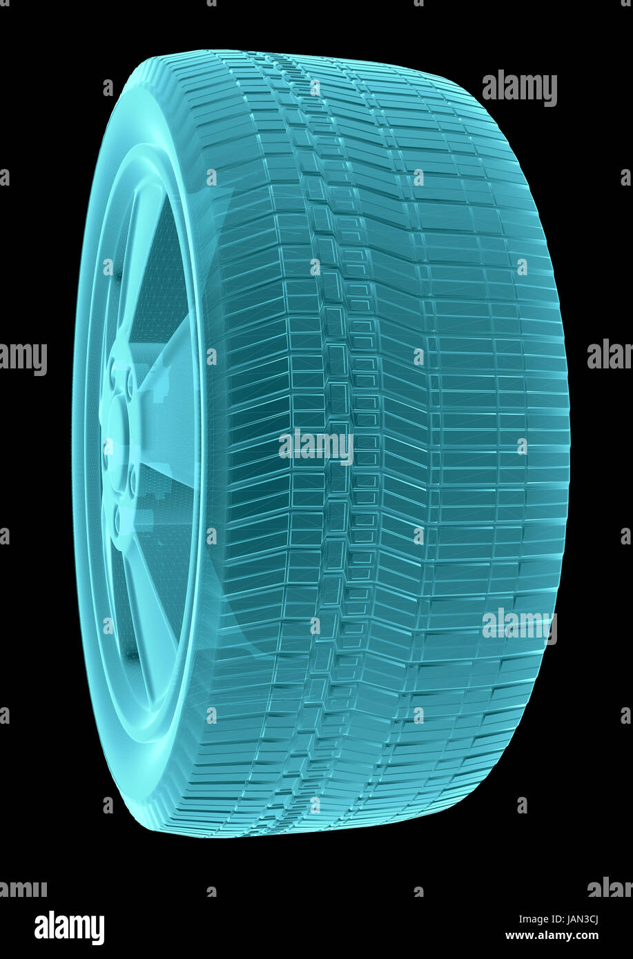 X-Ray Image Of Car Wheel Stock Photo - Alamy