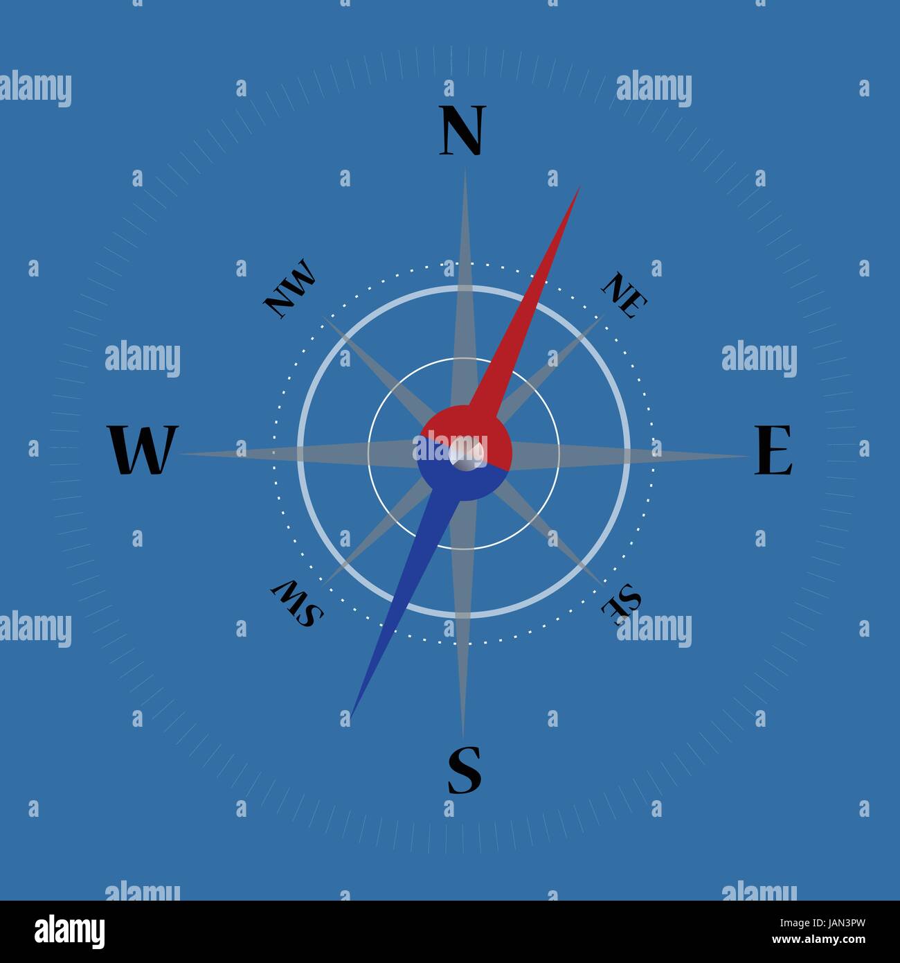 Magnet compass Stock Vector Images - Alamy