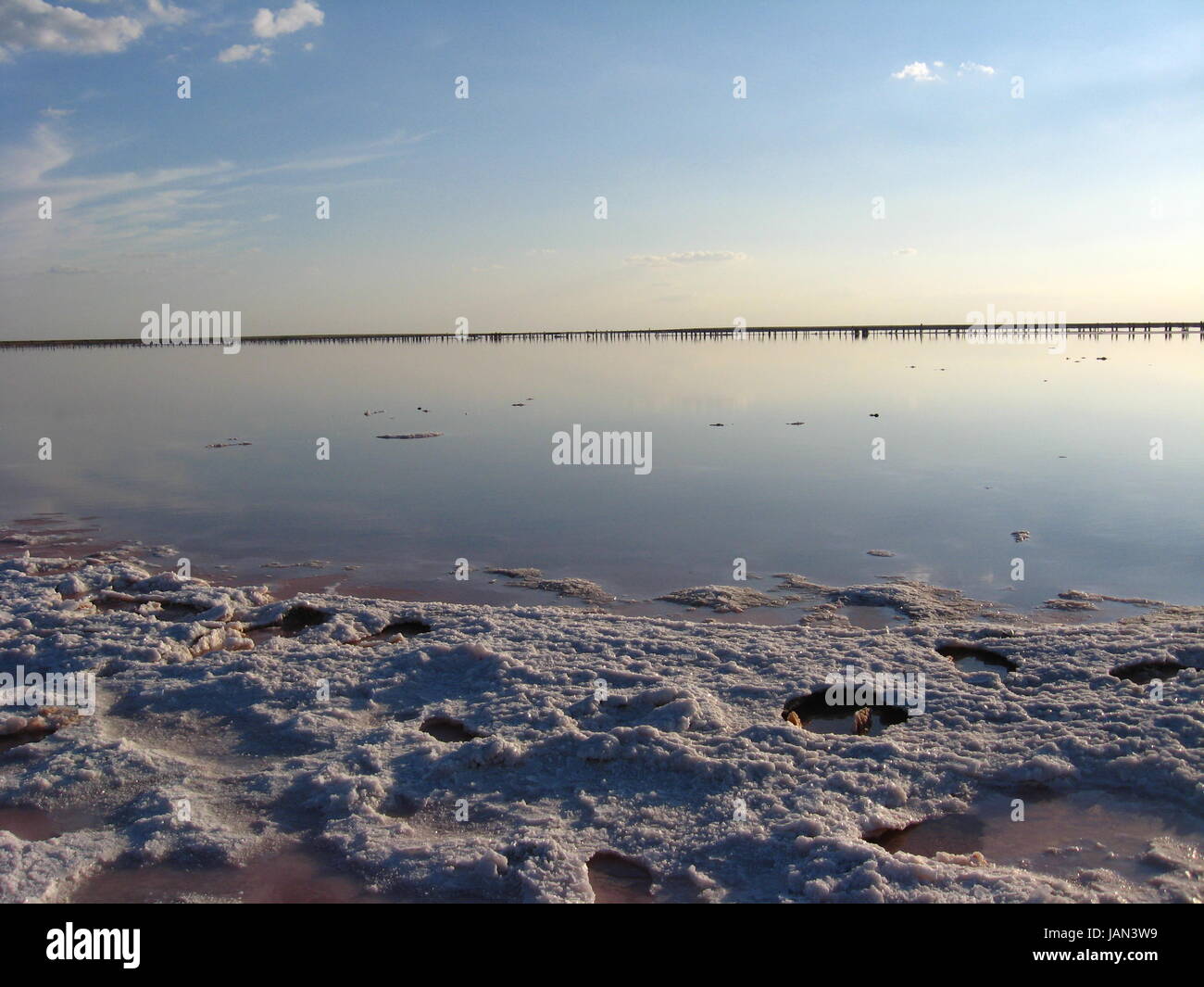 landscape extraction of salt in the salty sea Stock Photo - Alamy
