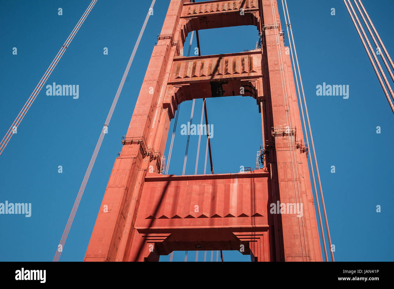 San Francisco Golden Gate Bridge polygon, California, USA Stock Photo ...