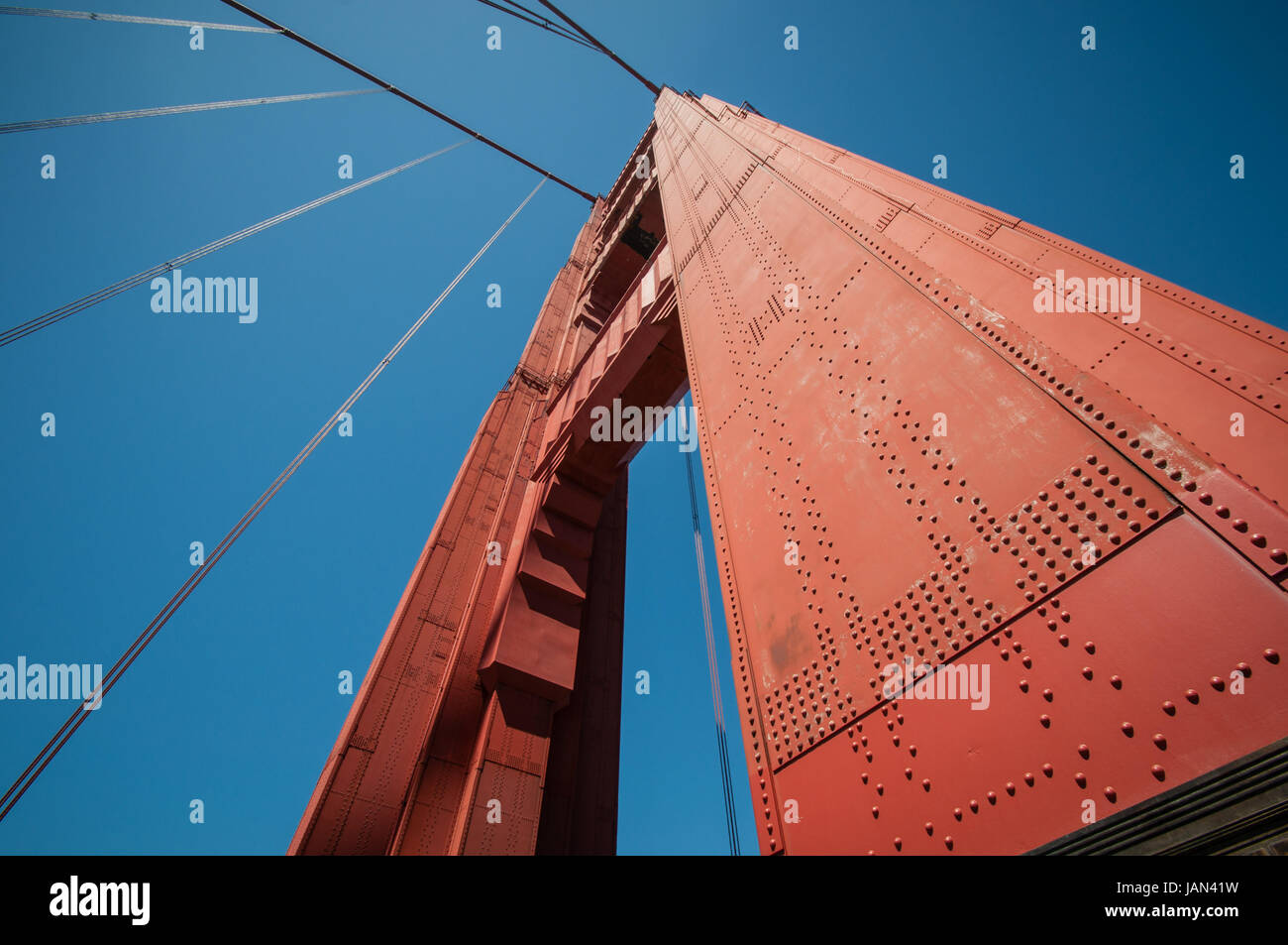 Golden Gate polygon Bridge in San Francisco, California, USA Stock ...