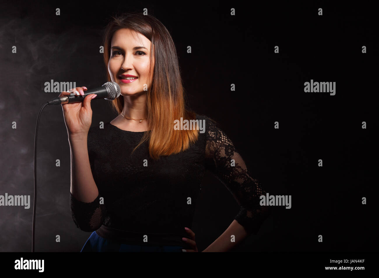 Singing microphone machine hi-res stock photography and images - Alamy