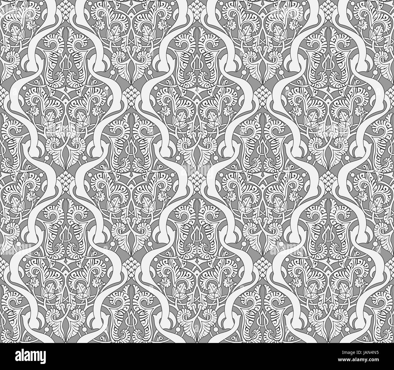 Seamless arabic pattern Black and White Stock Photos & Images - Alamy
