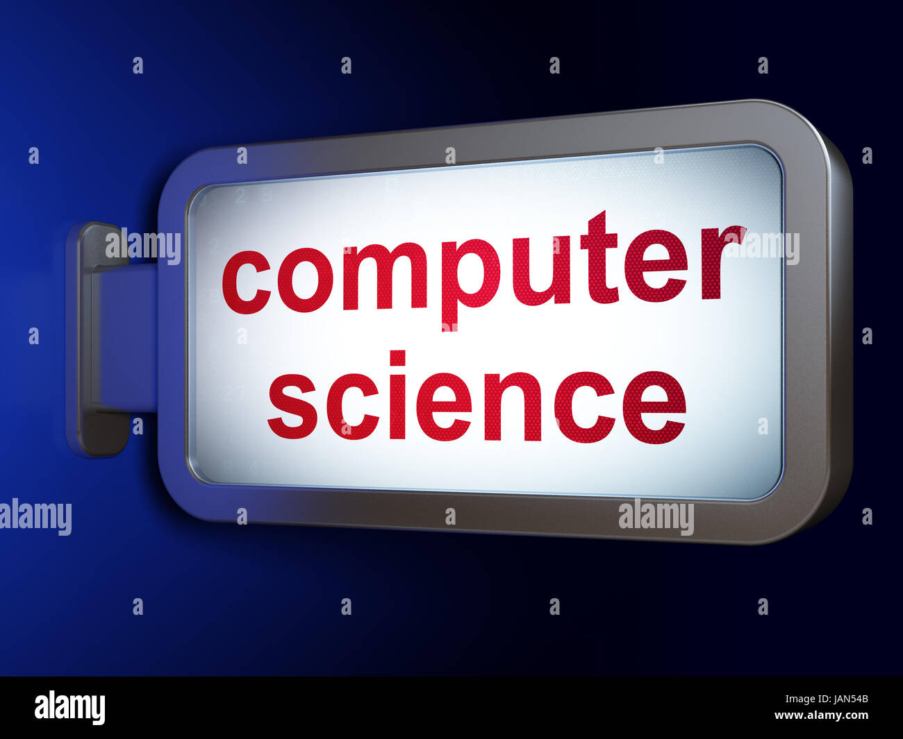 Science concept: Computer Science on advertising billboard background ...