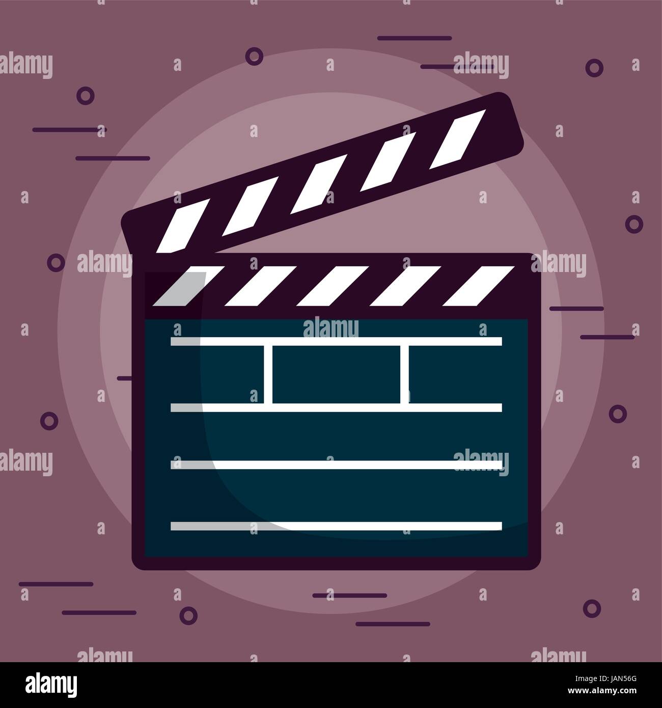 cinema clapboard icon Stock Vector Image & Art - Alamy