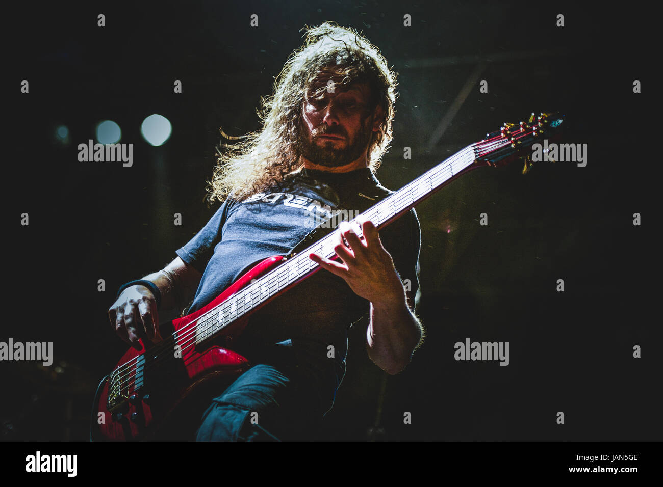 The Italian heavy metal band Extrema performing live on stage at the ...