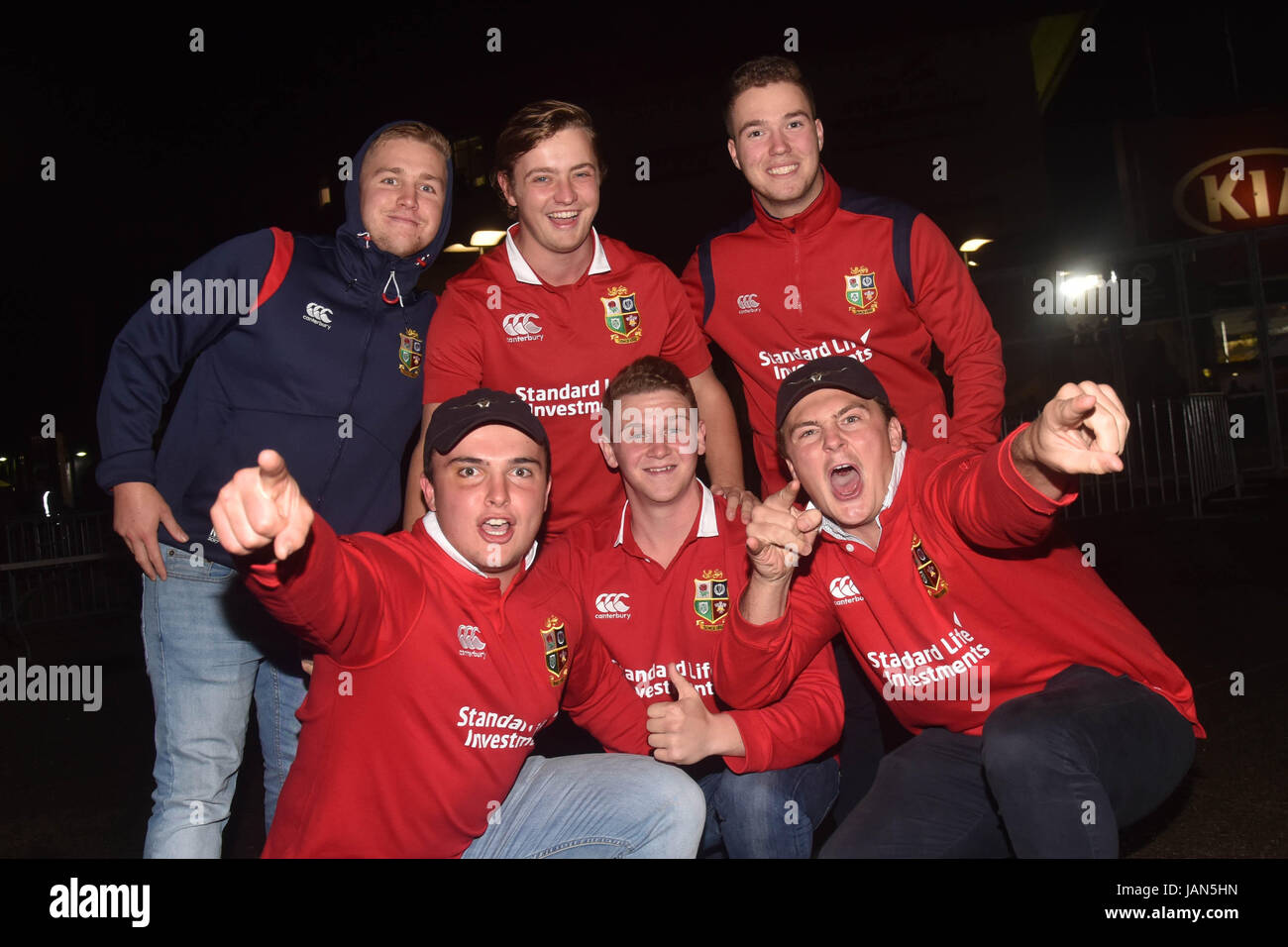 Lions rugby fans hi-res stock photography and images - Alamy