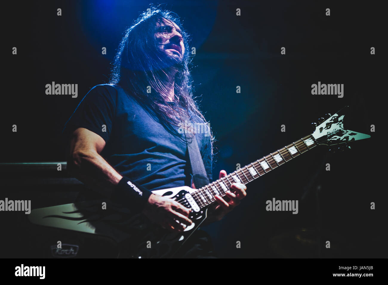 The Italian heavy metal band Extrema performing live on stage at the ...