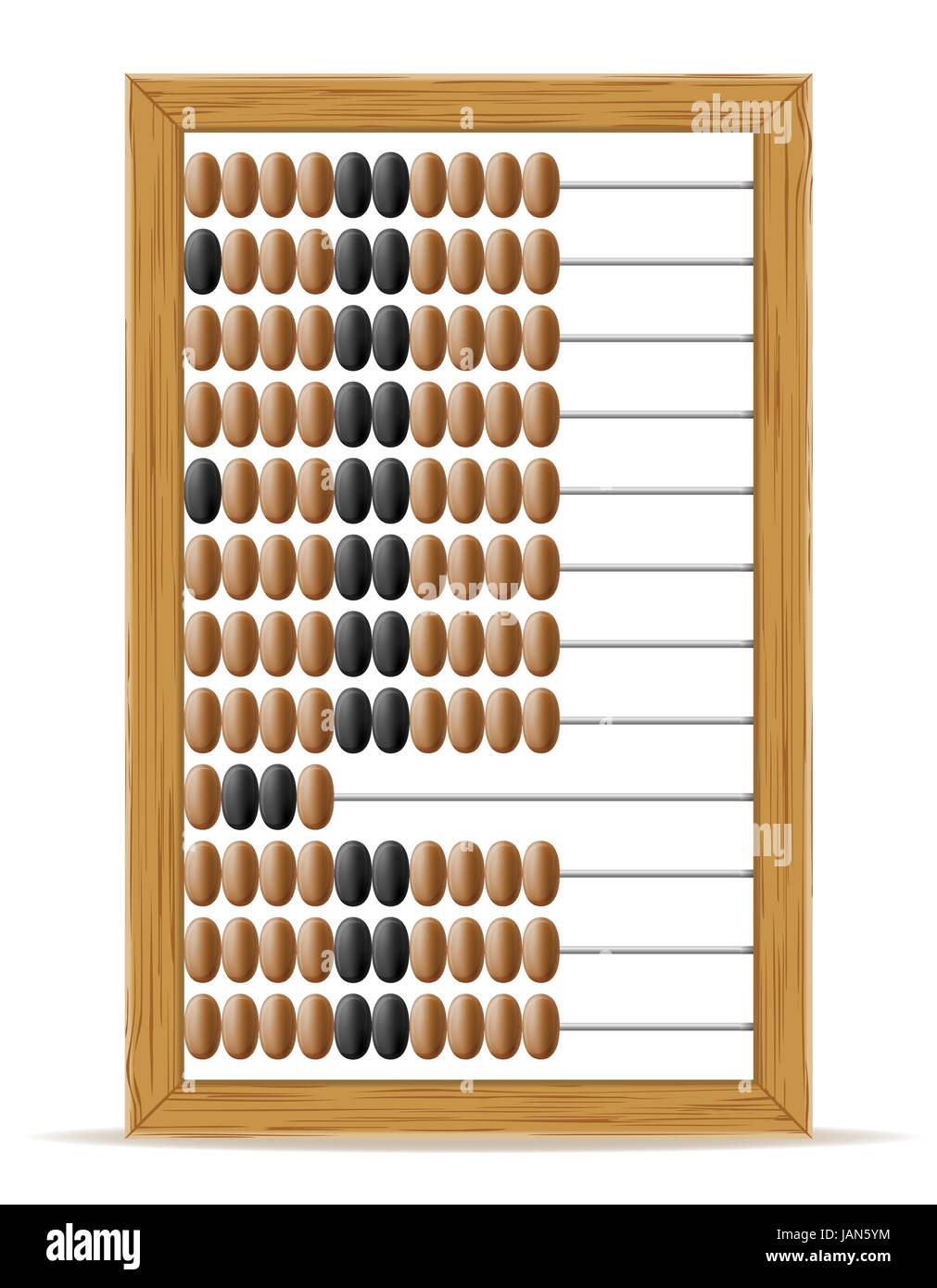 abacus old retro vintage icon stock vector illustration isolated on ...
