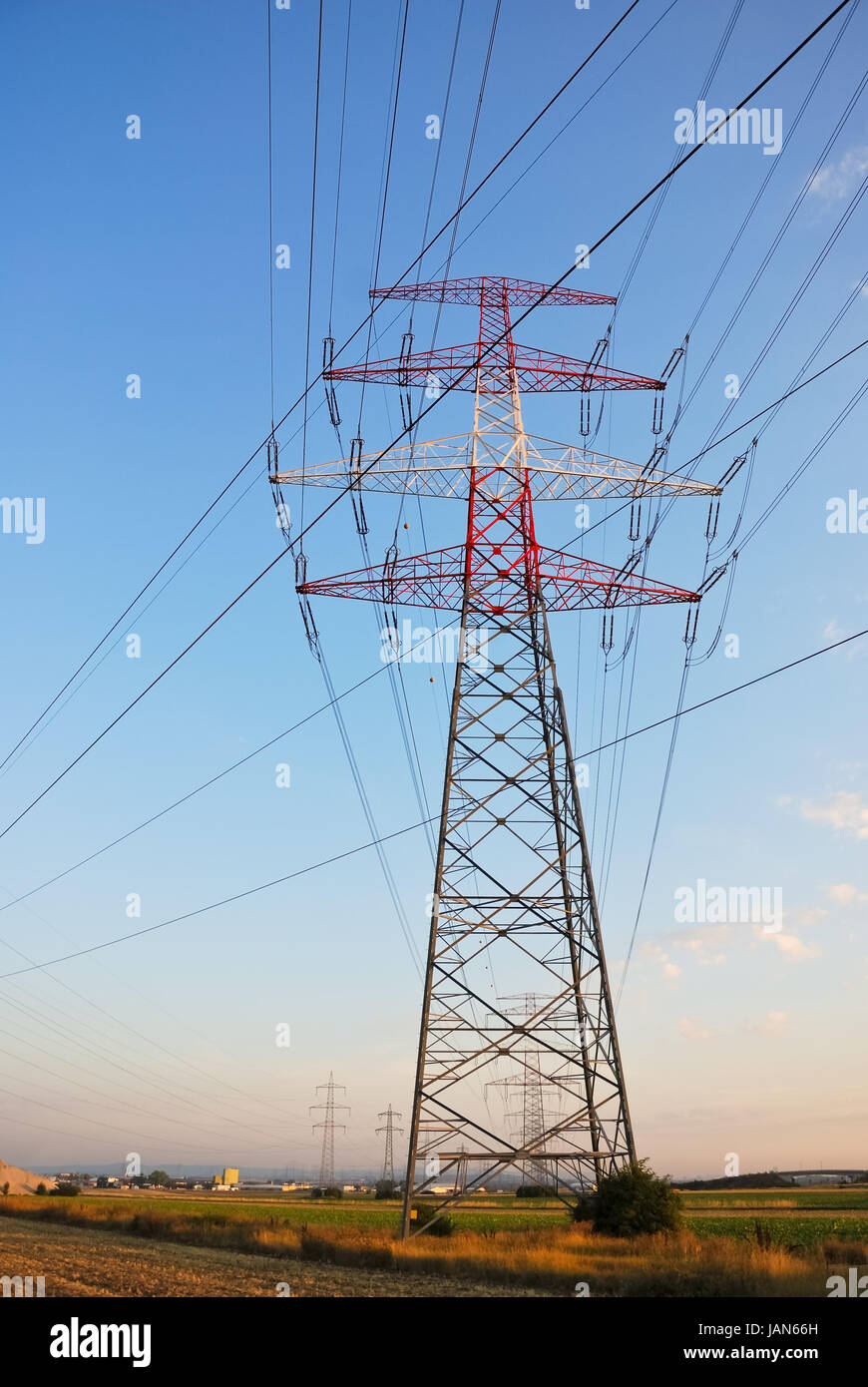 power pole overland Stock Photo - Alamy