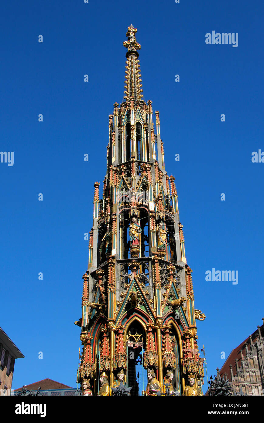Beautiful fountain in nuremberg germany hi-res stock photography and ...
