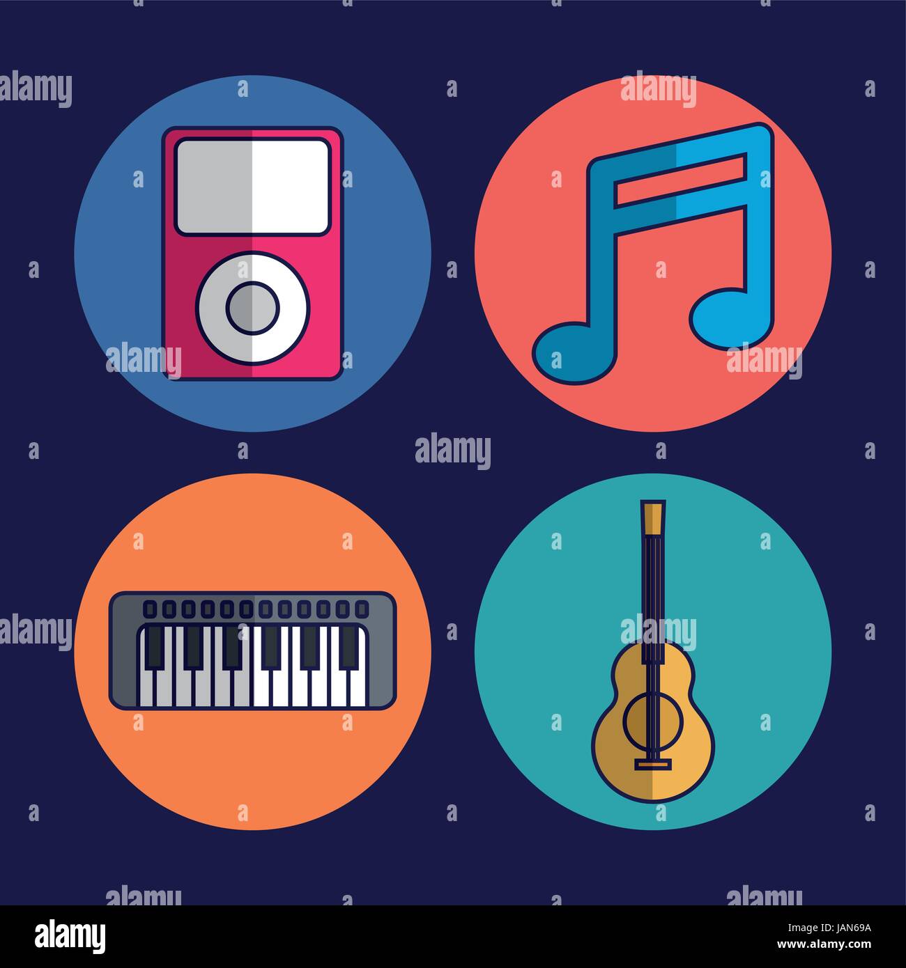 musical instruments design Stock Vector Image & Art - Alamy