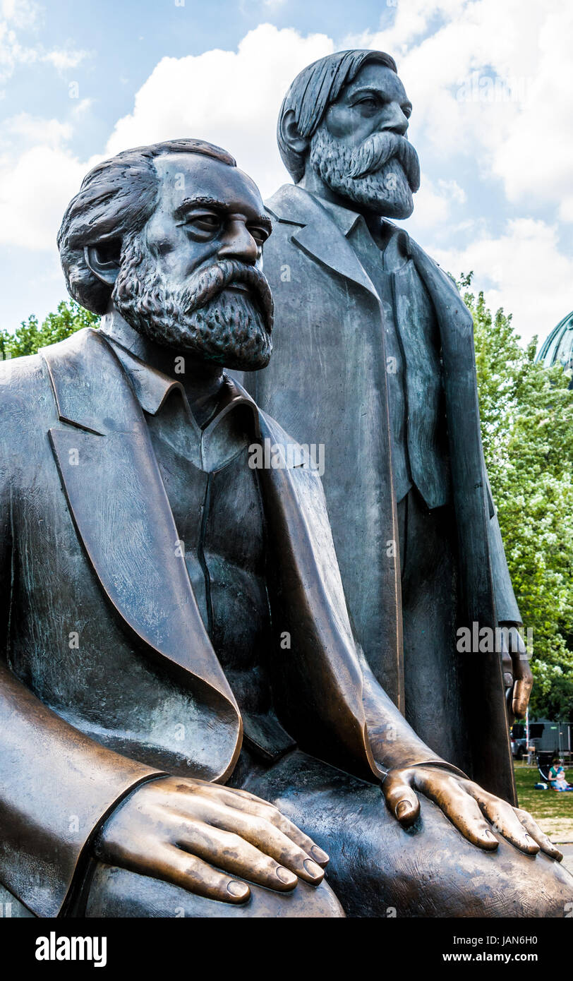 memorial for Marx and Engels in Berlin Stock Photo - Alamy