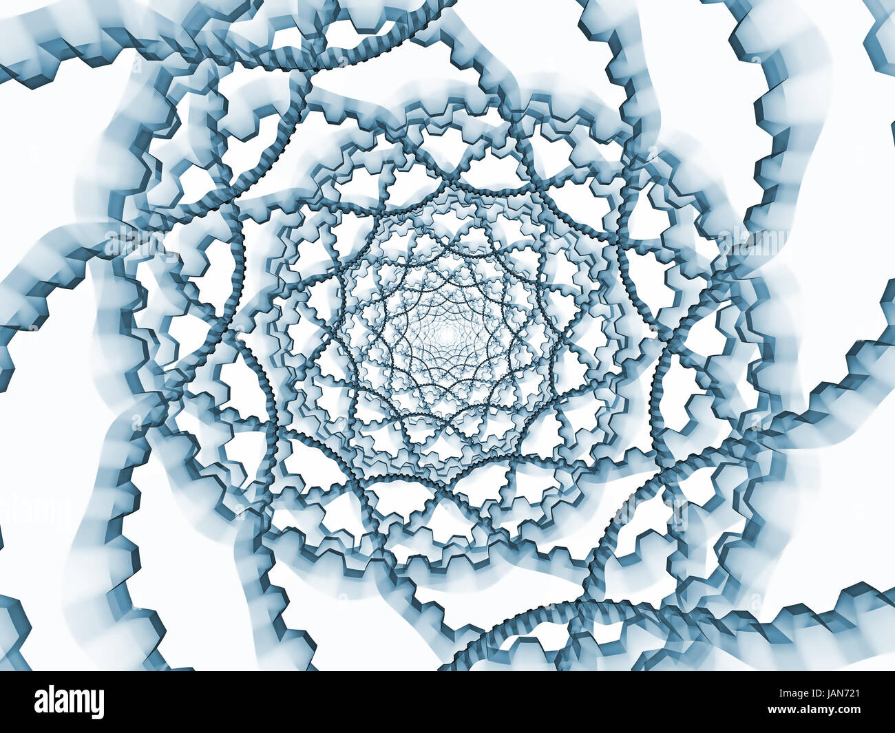 Blue Gears series. Background of blue fractal gear elements for your ...