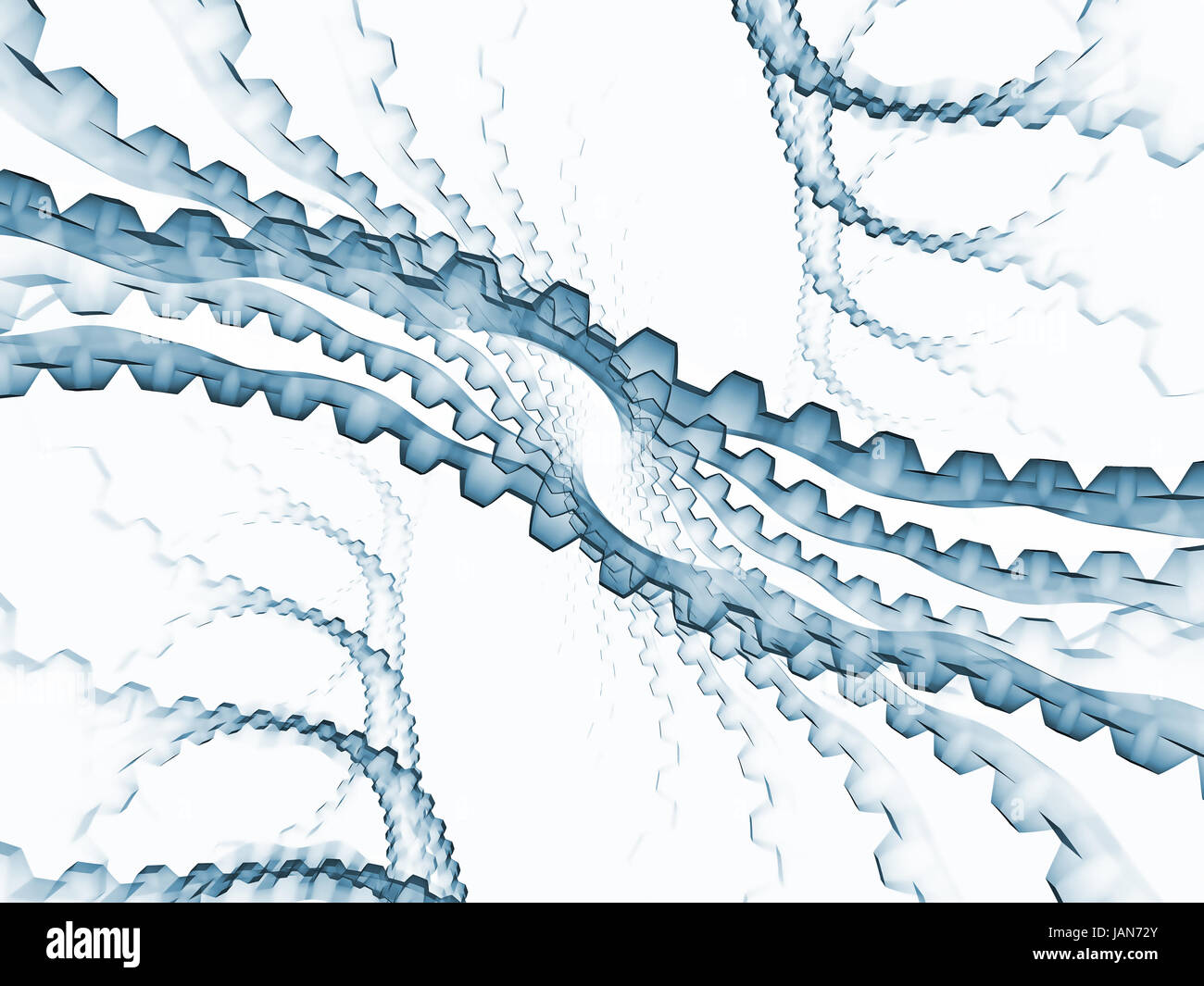 Blue Gears series. Background of blue fractal gear elements for your ...