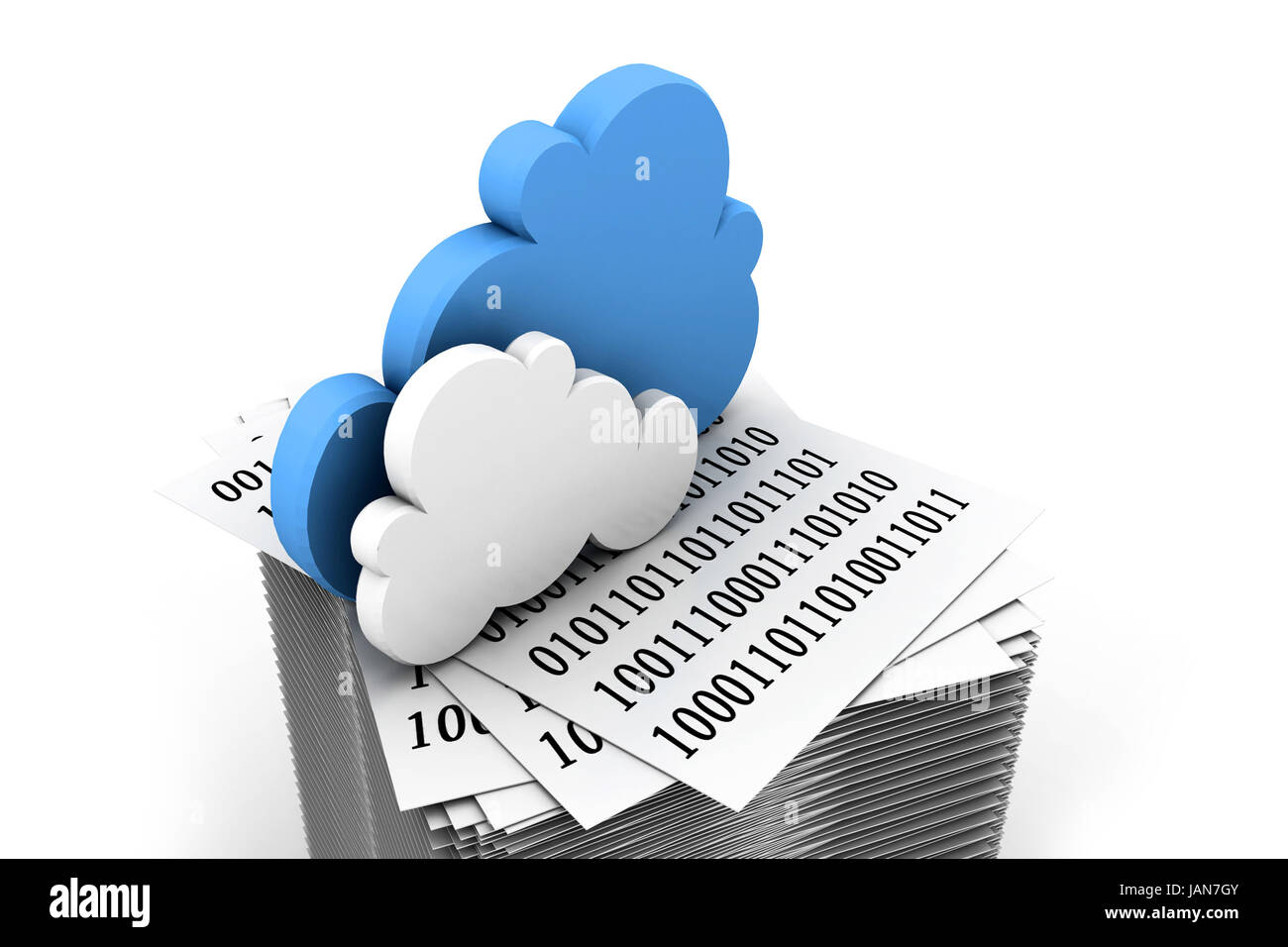 Clouds and documents Stock Photo - Alamy
