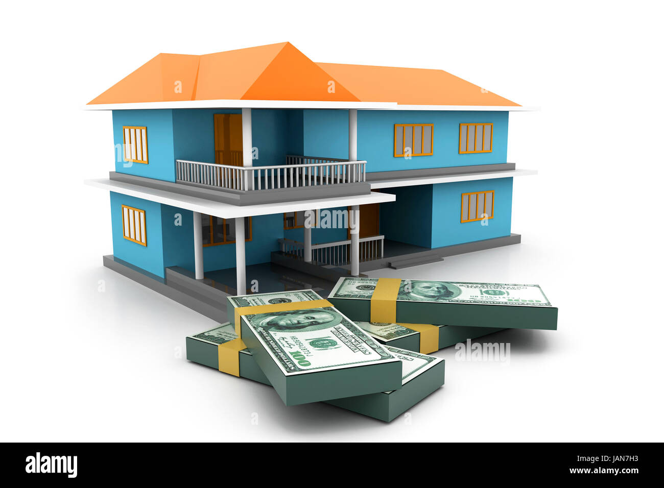 House and money Stock Photo - Alamy