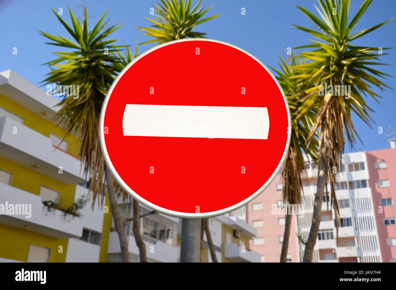 Traffic sign - No entry Stock Photo - Alamy