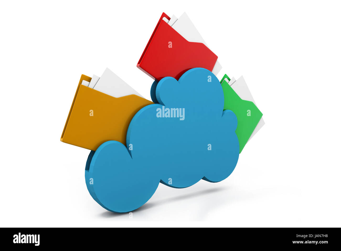 Files on Cloud Computing Stock Photo - Alamy