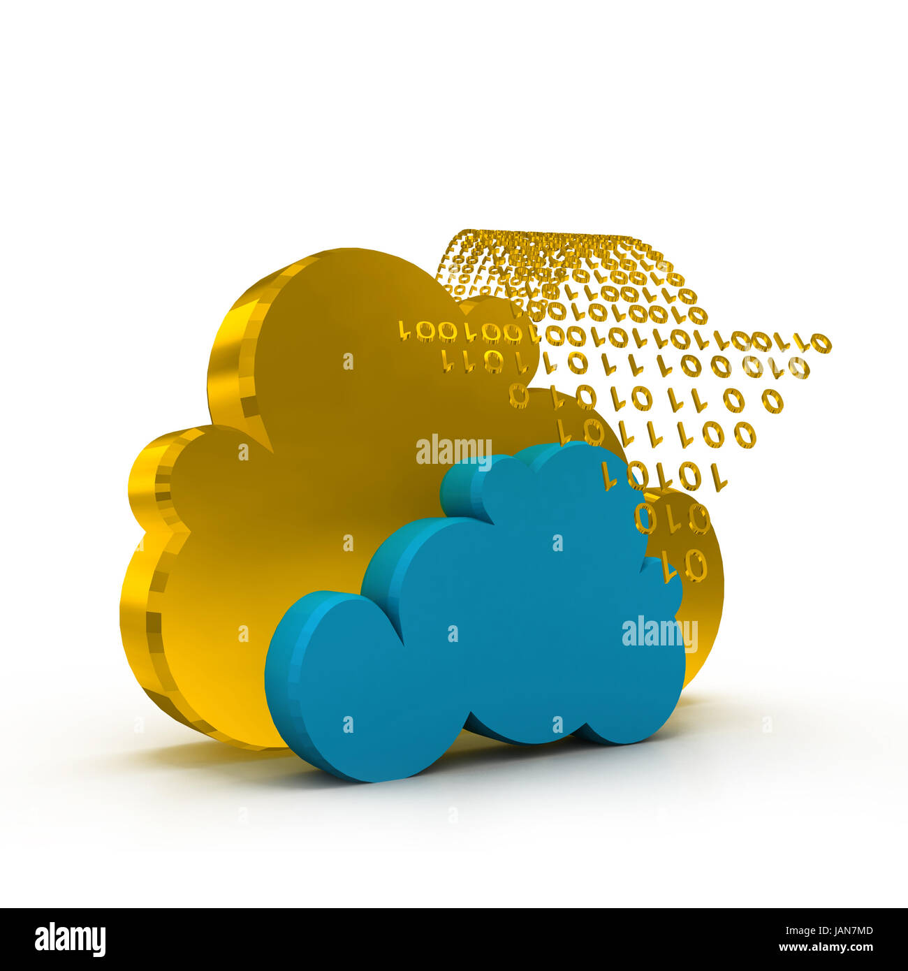 Binary code cloud computing Cut Out Stock Images & Pictures - Alamy