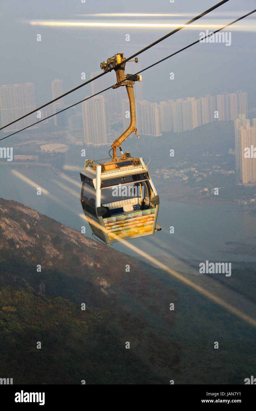 Stunning view from a cable car Stock Photo - Alamy