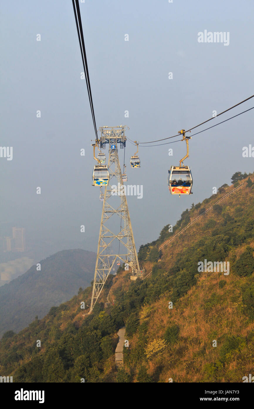Stunning view from a cable car Stock Photo - Alamy