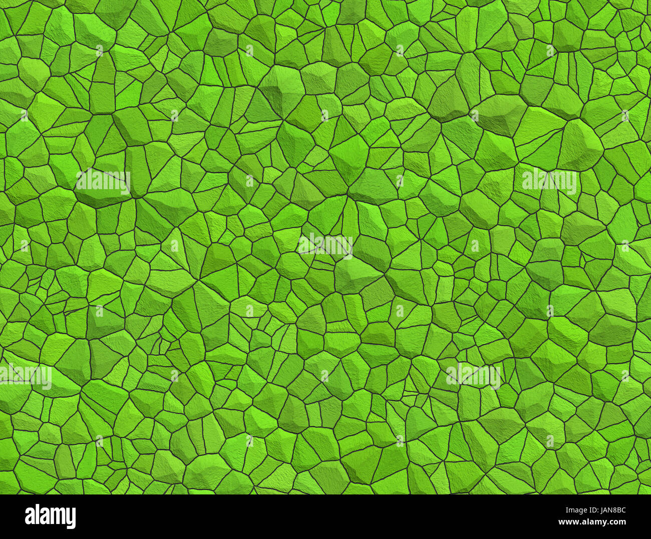 Floor with green pebble mosaic pattern Stock Photo - Alamy