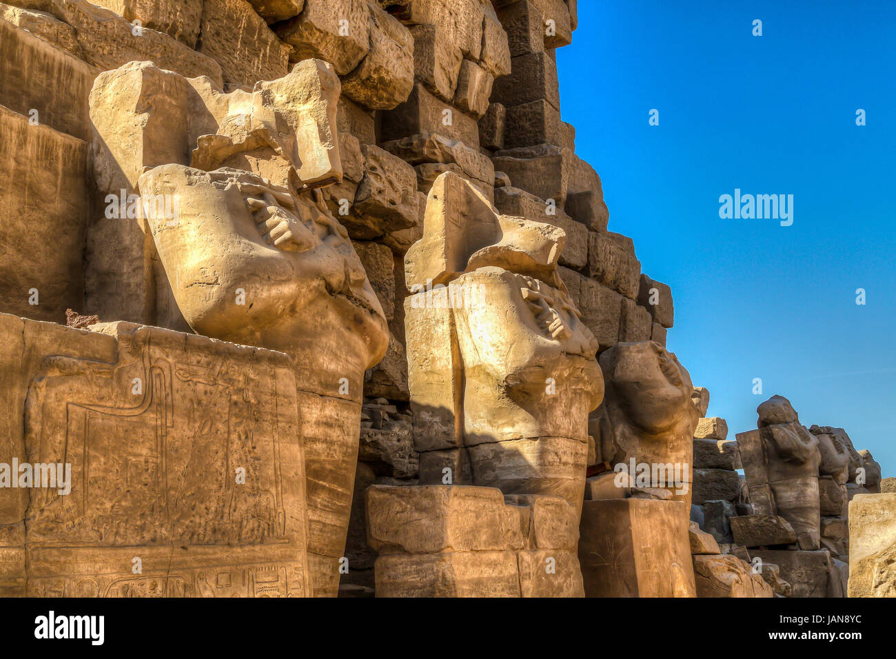 Ancient Pharaohs Temple of Karnak in Luxor Egypt Stock Photo - Alamy