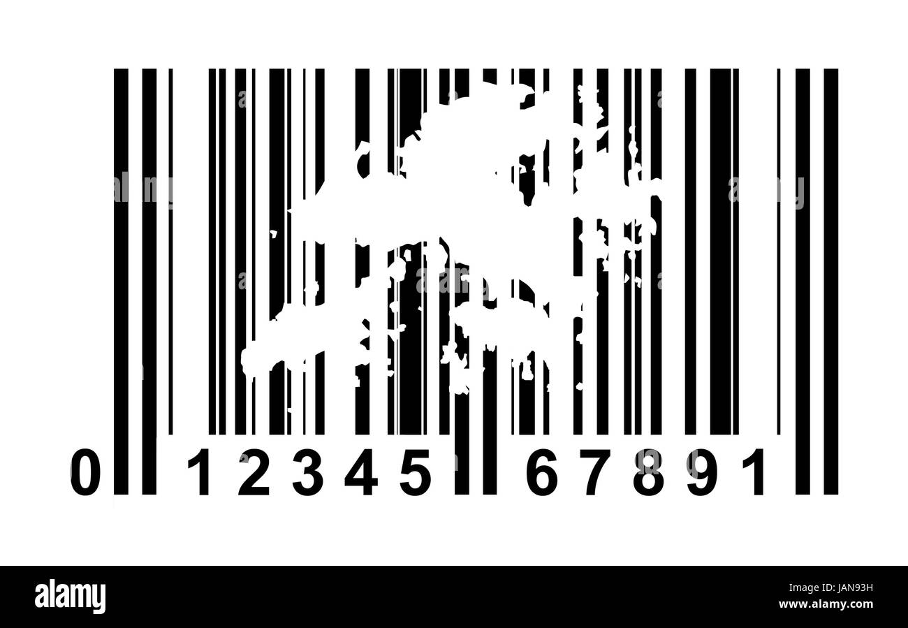 Hong Kong shopping bar code isolated on white background Stock Photo ...