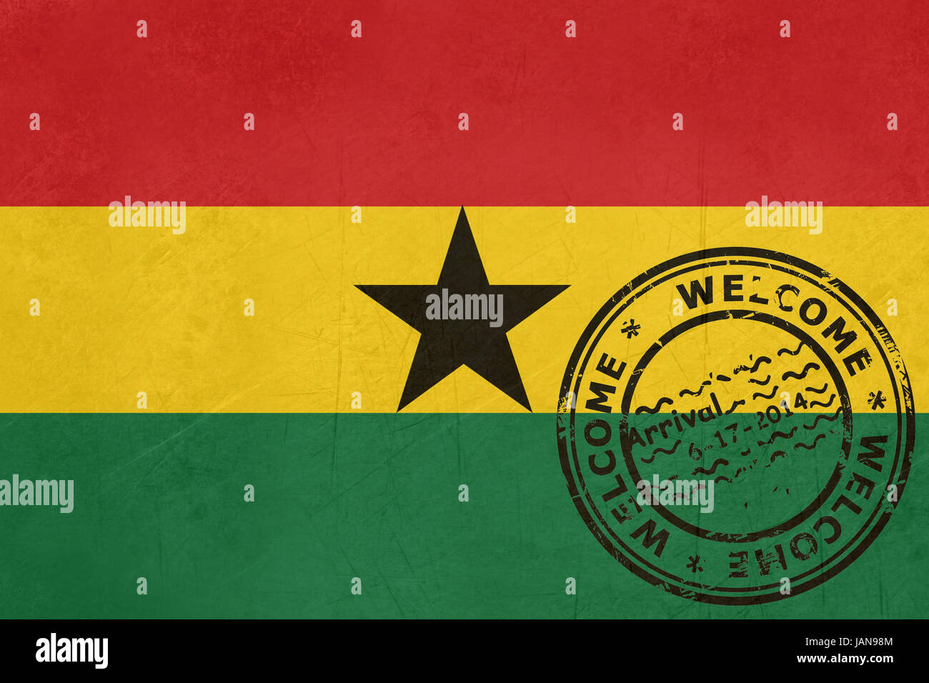 Ghana sign welcome hi-res stock photography and images - Alamy