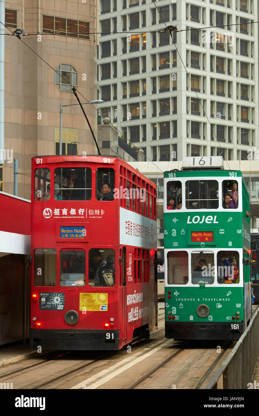 Double Decker Trams High Resolution Stock Photography and Images - Alamy