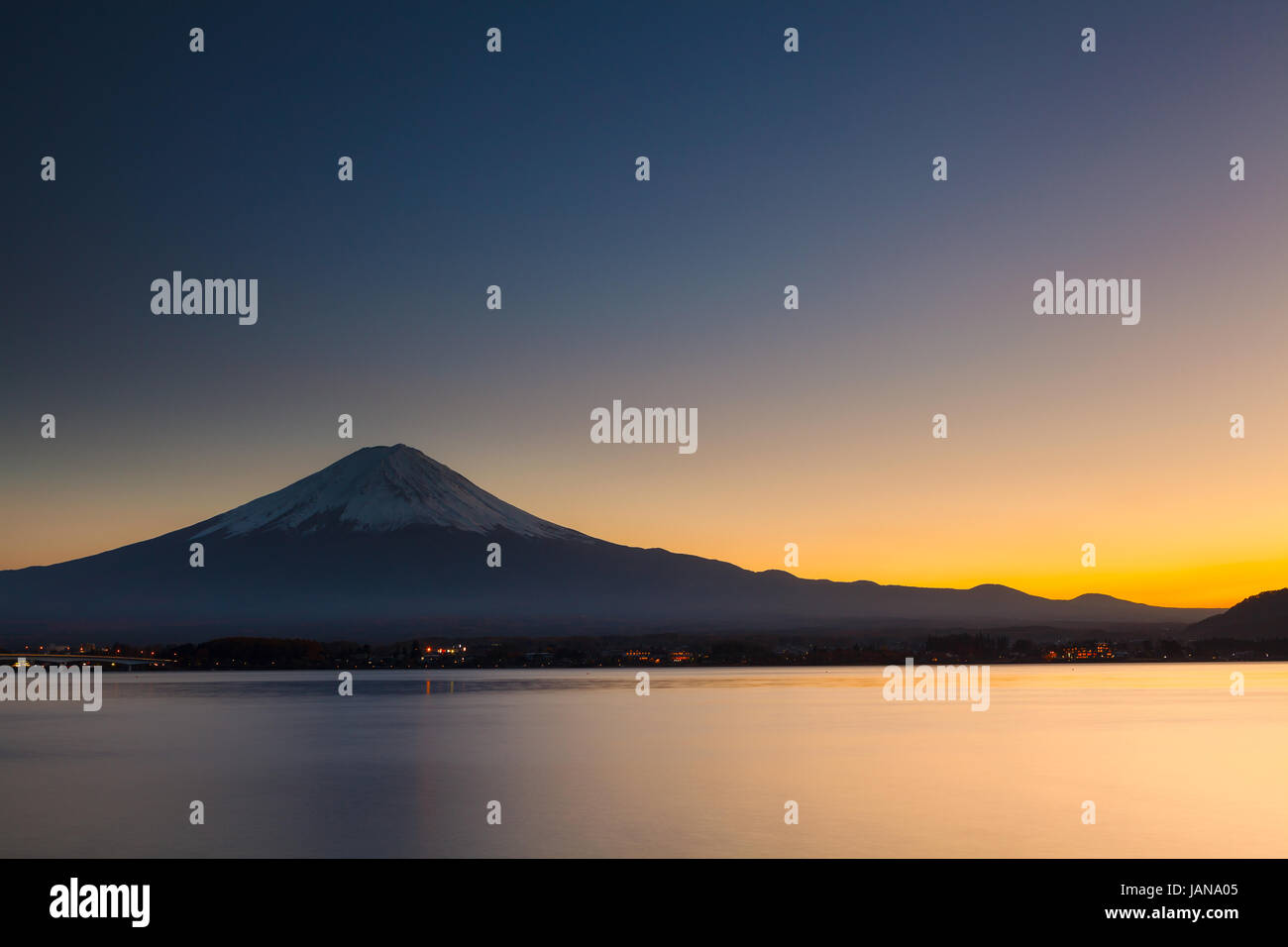 Mt. Fuji during sunset Stock Photo - Alamy