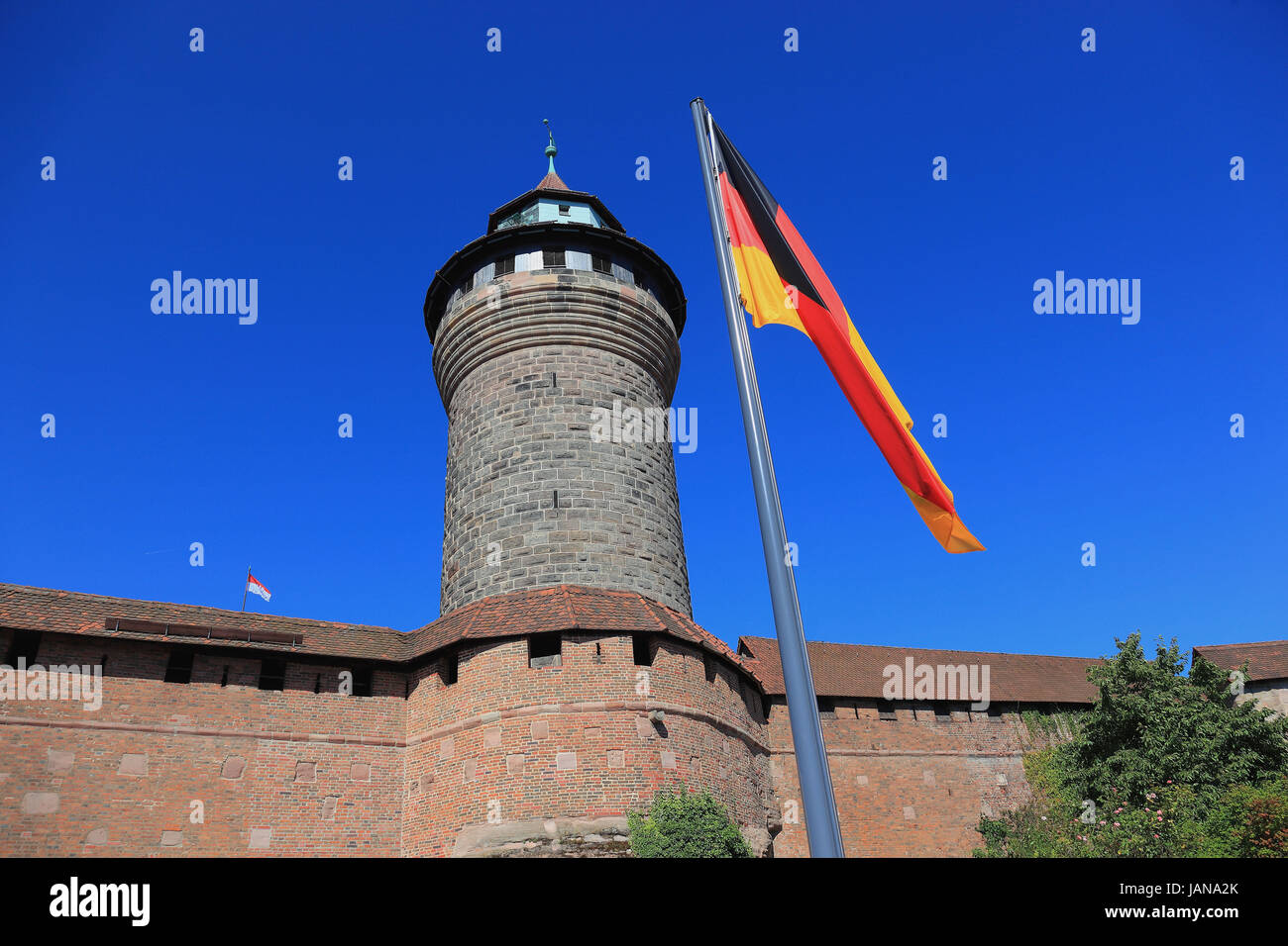 Nuremberg Castle, Sinwell Tower, Nuremberg, Middle Franconia, Bavaria ...