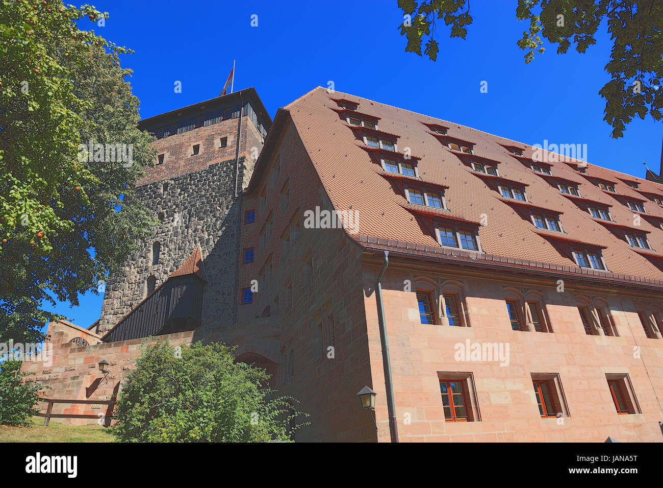 Nuremberg Castle, Pentagonal Tower, Nuremberg, Middle Franconia ...