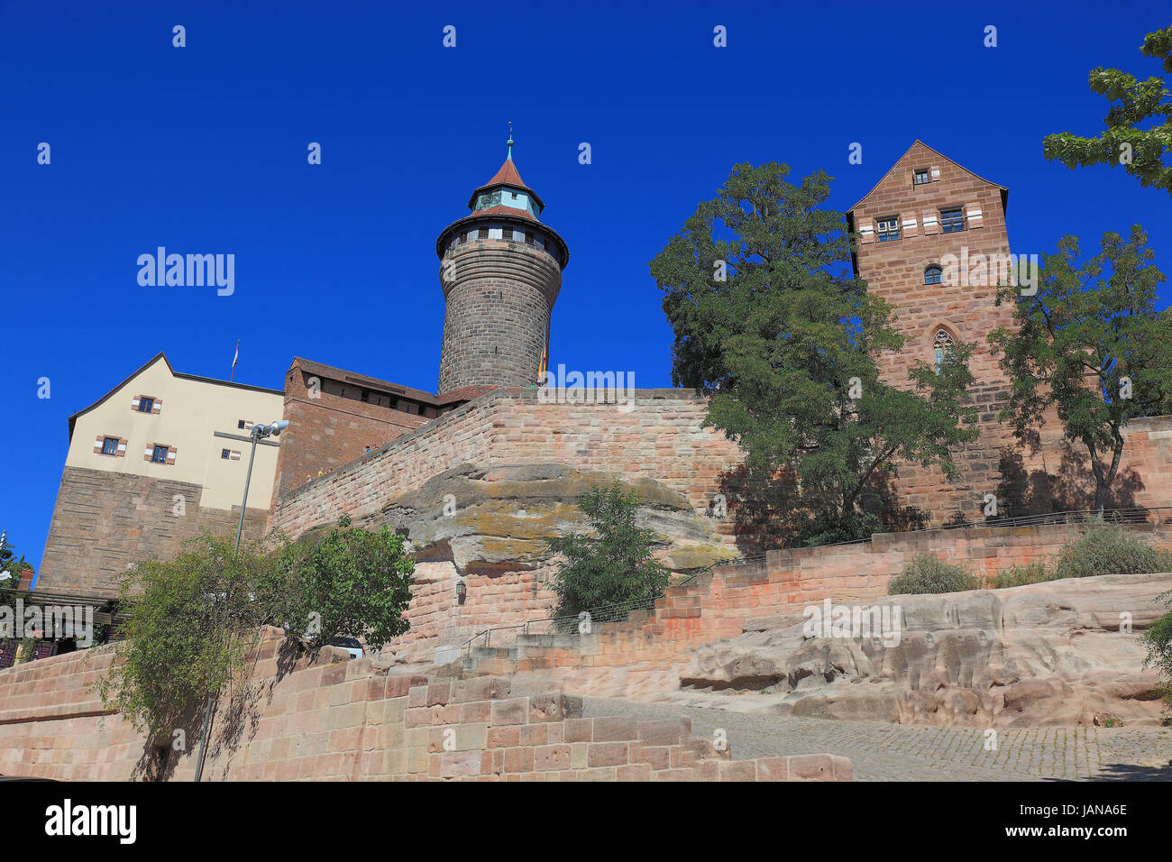 Nuremberg Castle, Nuremberg, Middle Franconia, Bavaria, Germany Stock ...